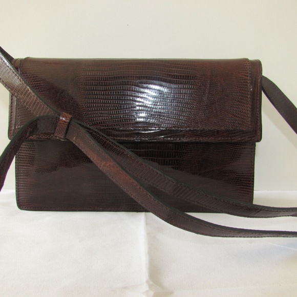 Bags | Vintage Lizard Leather Bag Lizard Mini Flap Bag | Poshmark